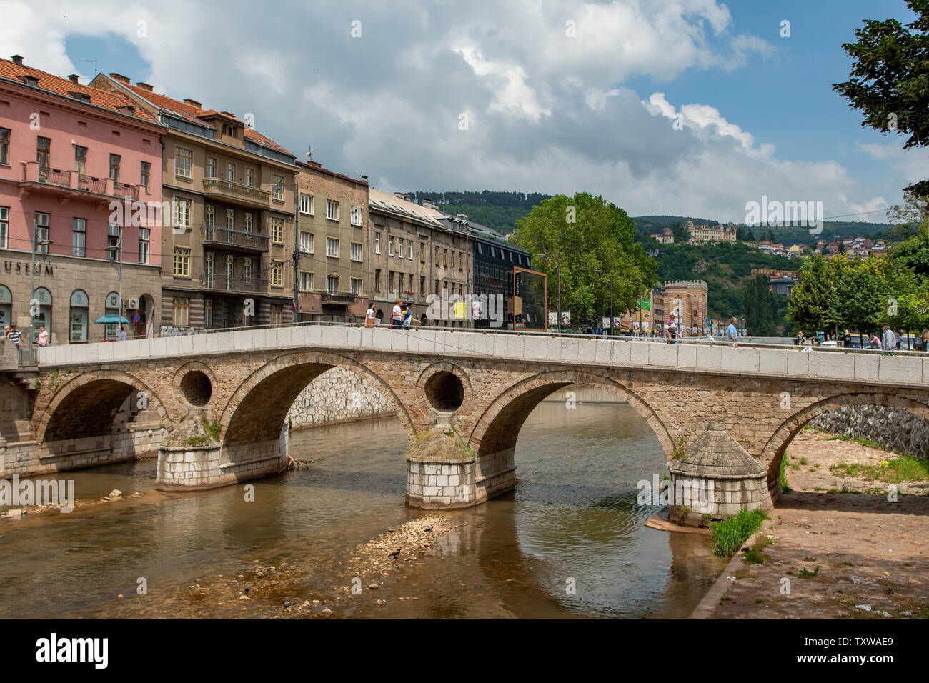Latin Bridge, Sarajevo, Bosnia-Hercegovina Stock Photo - Alamy