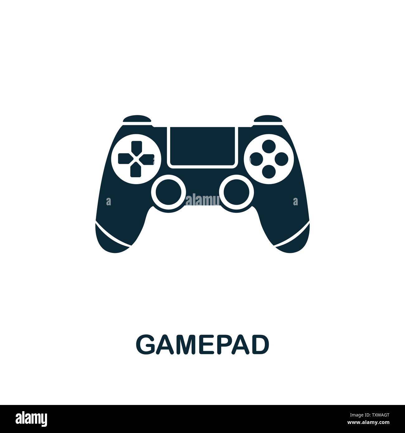 Gamepad vector icon symbol. Creative sign from gamification icons ...
