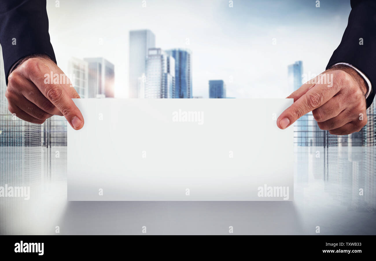 Hand advertisement signboard hi-res stock photography and images - Alamy