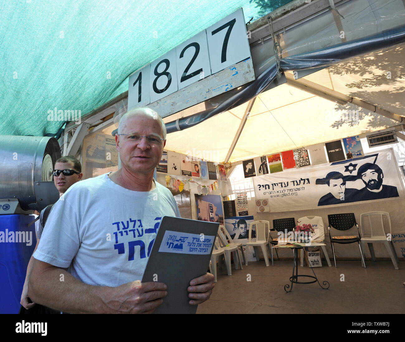 Noam Shalit, father of captured Israeli soldier Gilad Shalit stands ...