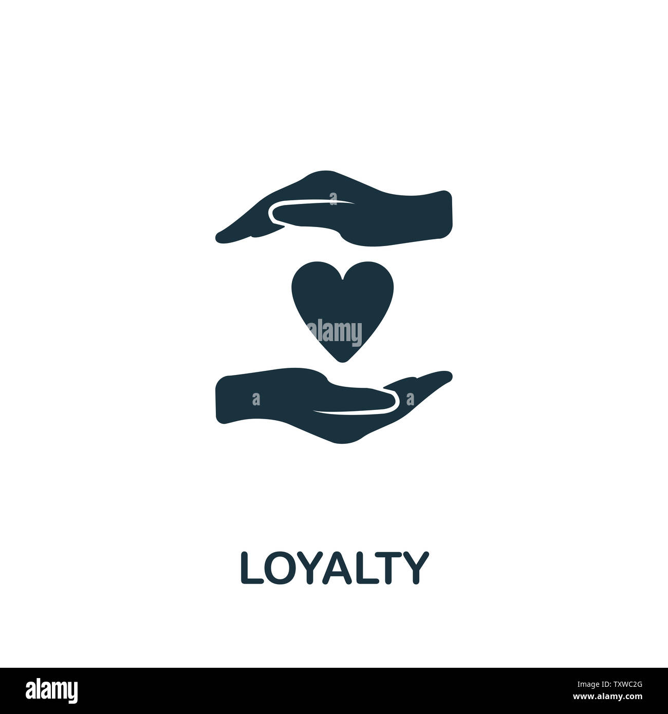 Loyalty icon symbol. Creative sign from gamification icons collection ...