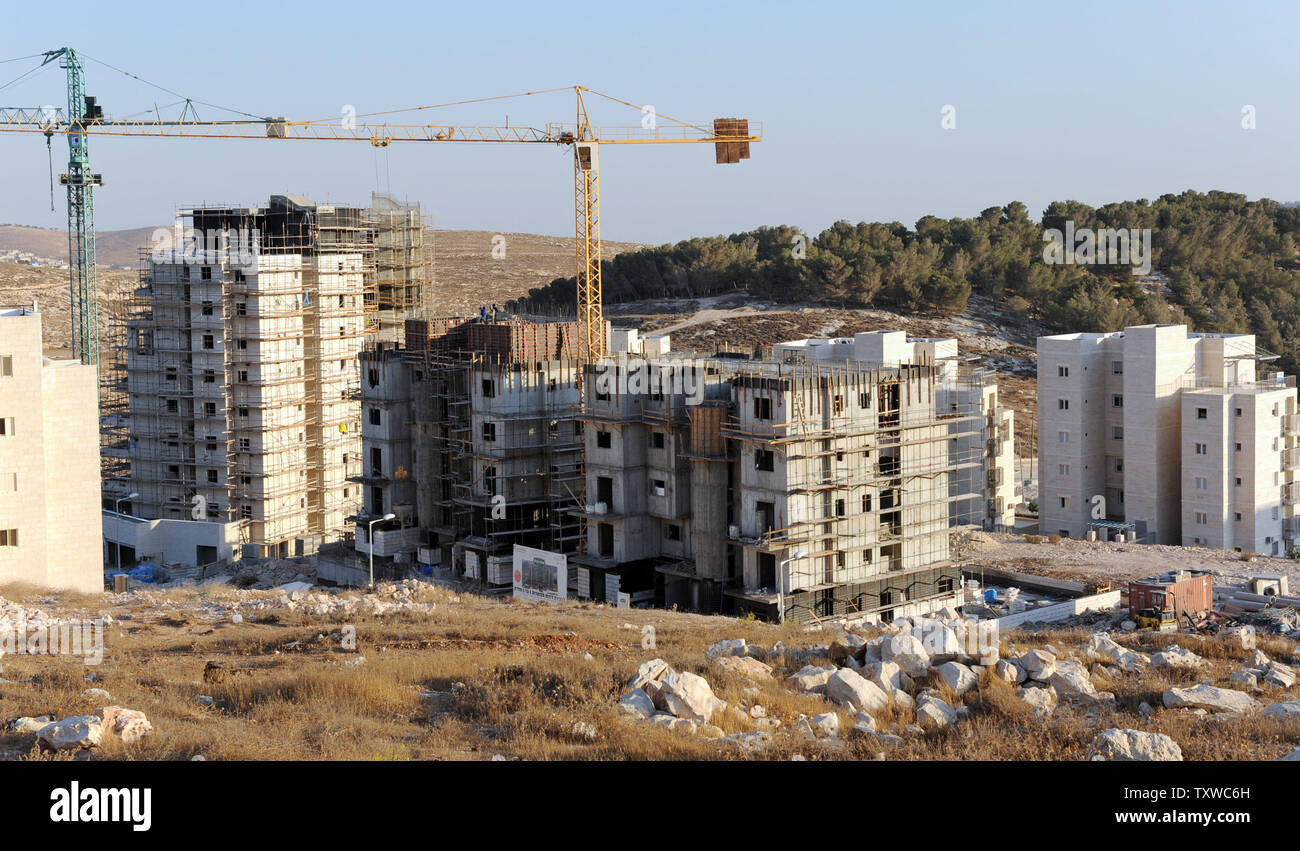 An overview of new Jewish apartments being constructed in the Israeli ...