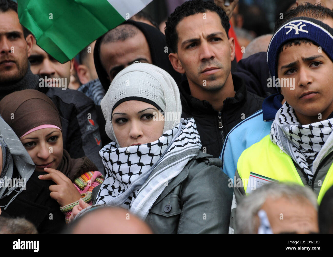 Palestinians celebrate the 47th anniversary of the Fatah political ...