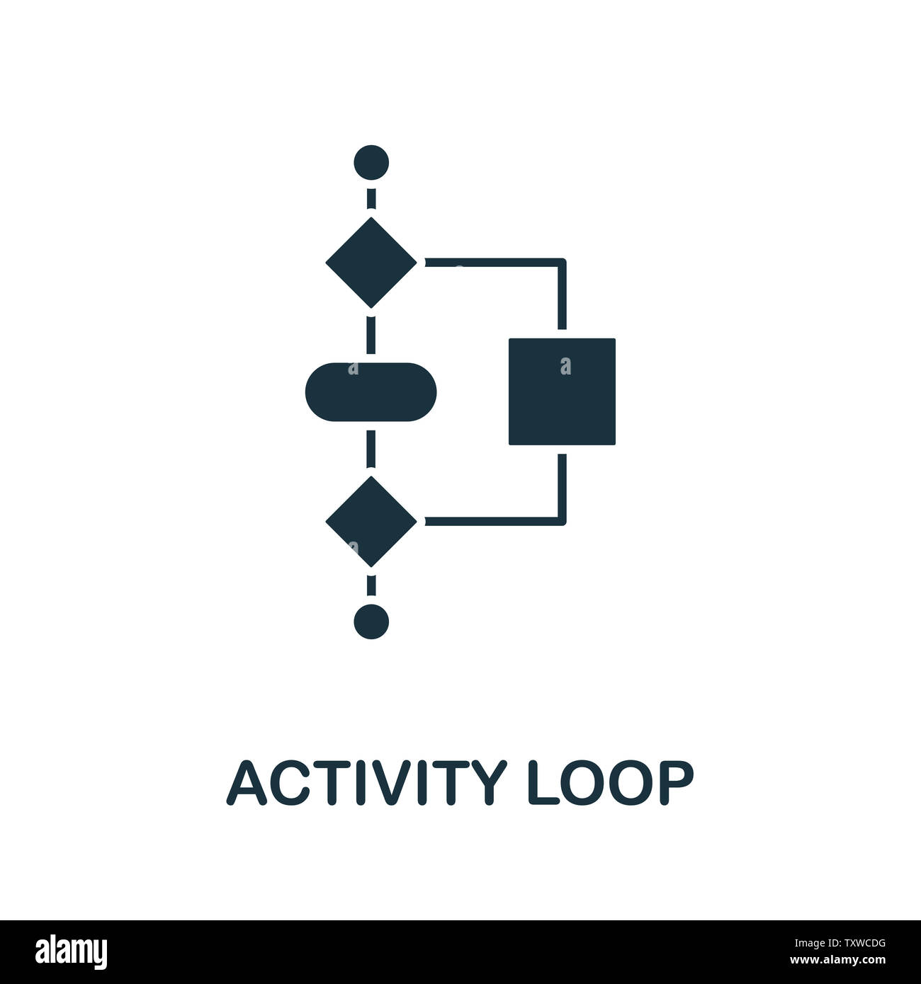 Activity Loop icon symbol. Creative sign from gamification icons ...