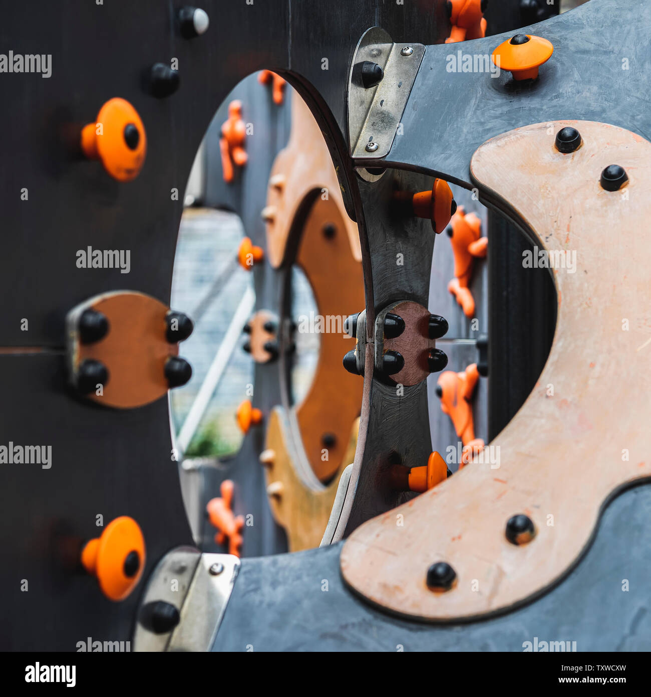 Abstract bright background, fragments of a bright multi-colored ...