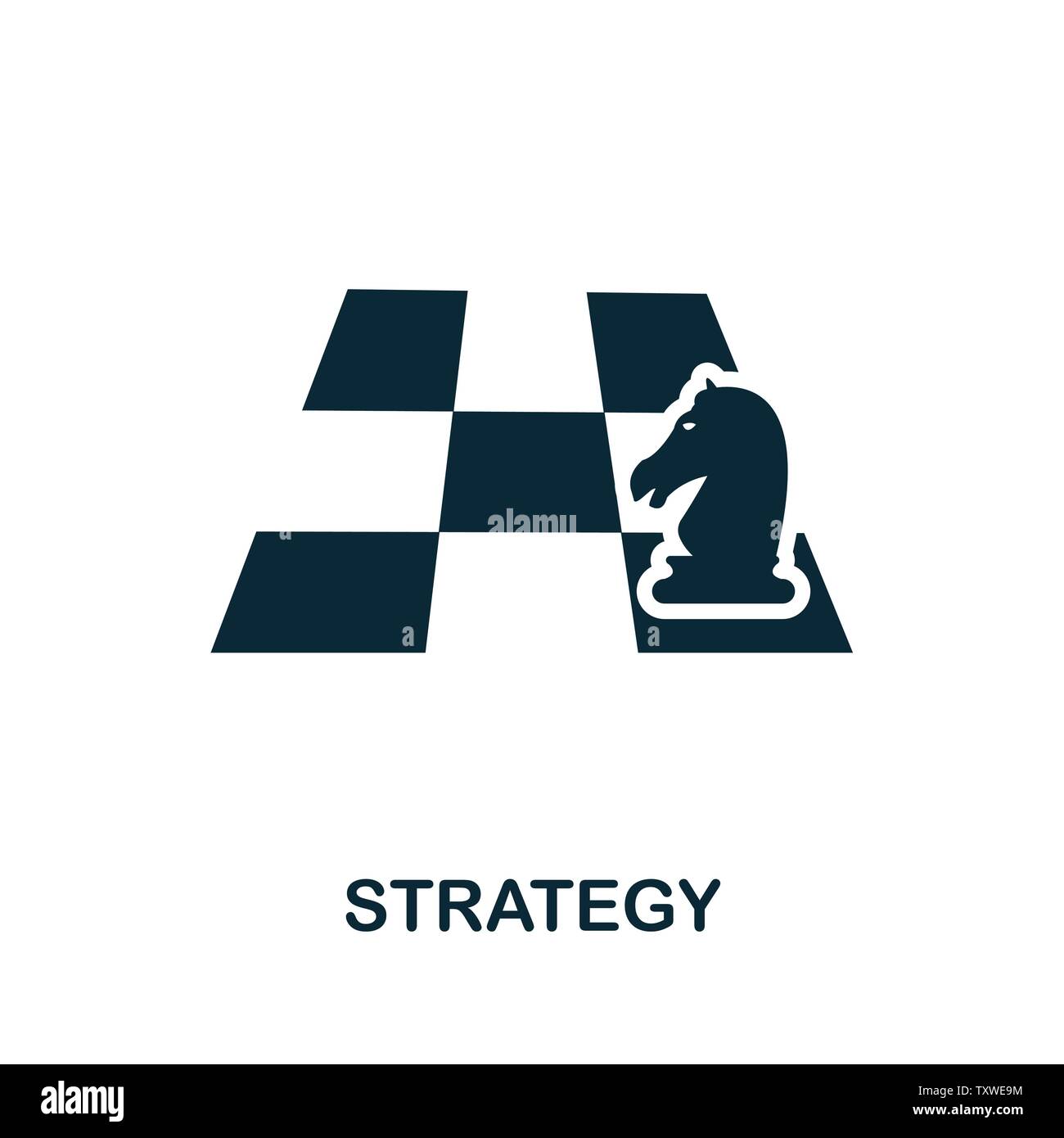 Strategy vector icon symbol. Creative sign from gamification icons ...