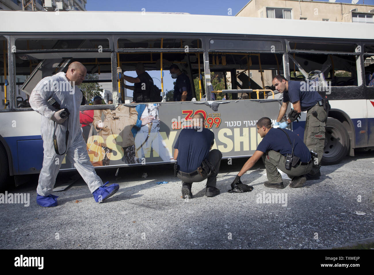 The scene of the bus bombing hi-res stock photography and images - Alamy
