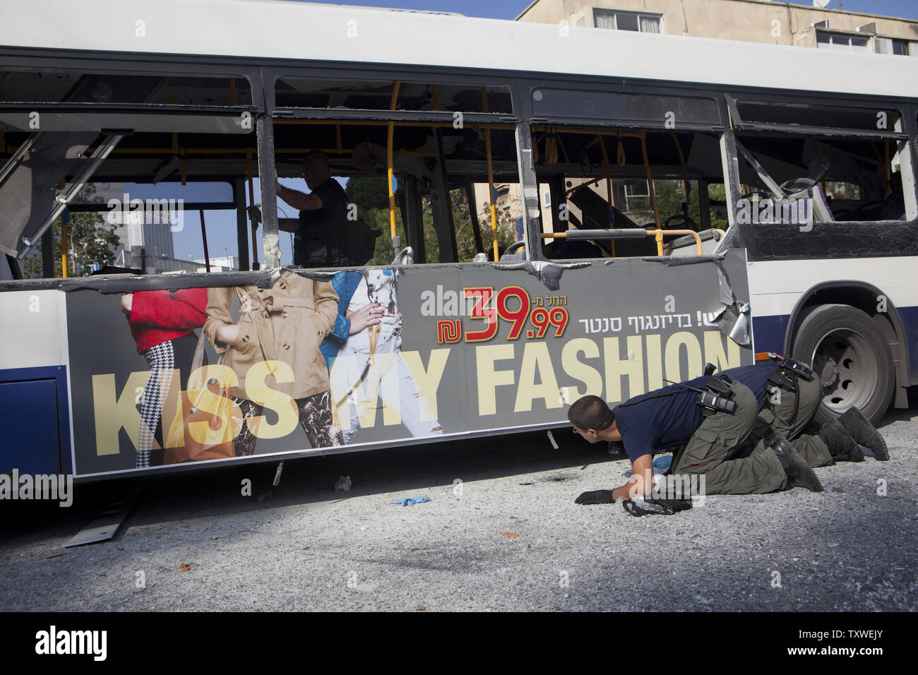 The scene of the bus bombing hi-res stock photography and images - Alamy