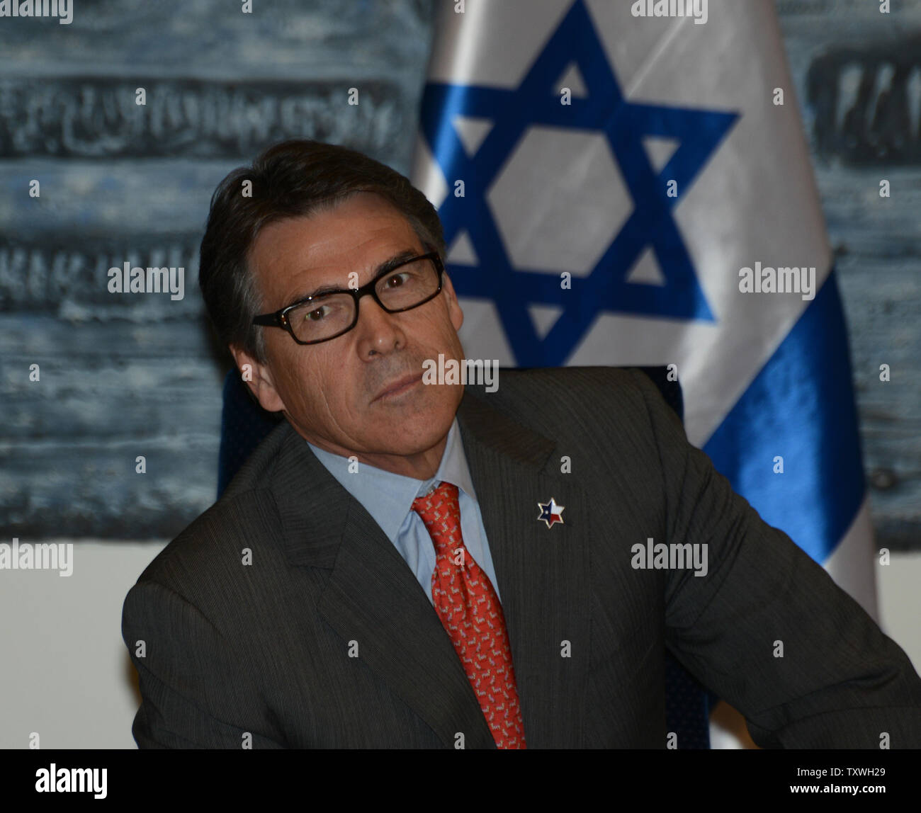 Texas Governor Rick Perry attends a ceremony at the residence of ...