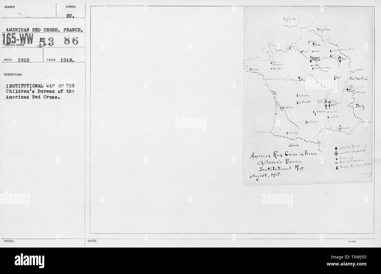 American Red Cross - Miscellaneous - Institutional map of the Children ...