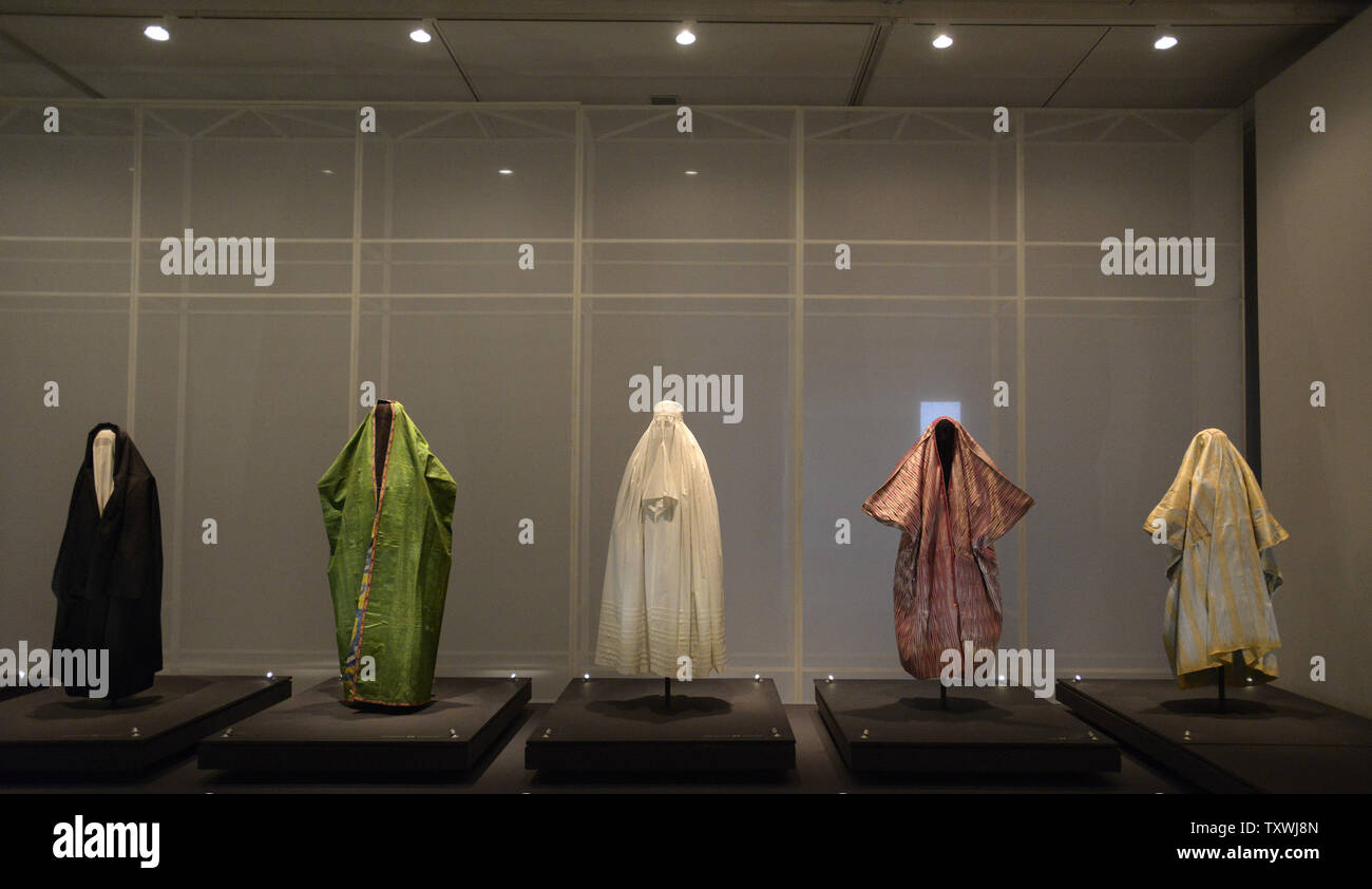 Jewish women's wraps and face veils from central Asia are seen in the ...