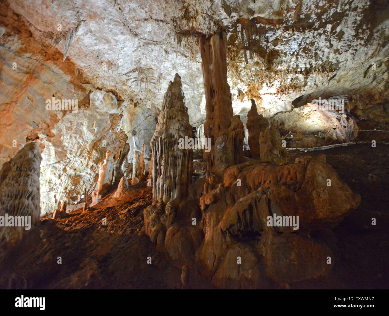 A general view of the Manot Cave where a 55,000 year old human skull ...