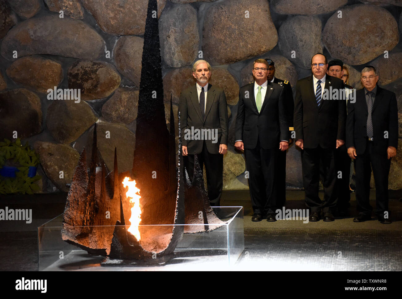 US Secretary of Defense Ashton Carter attends a memorial ceremony in ...