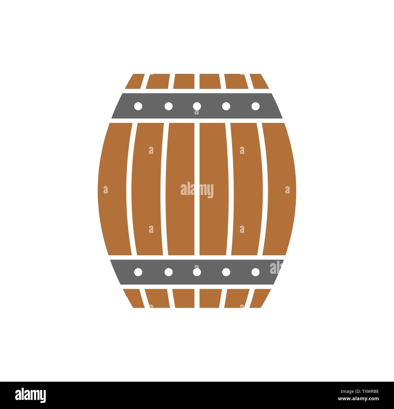 Barrel icon on background for graphic and web design. Simple ...