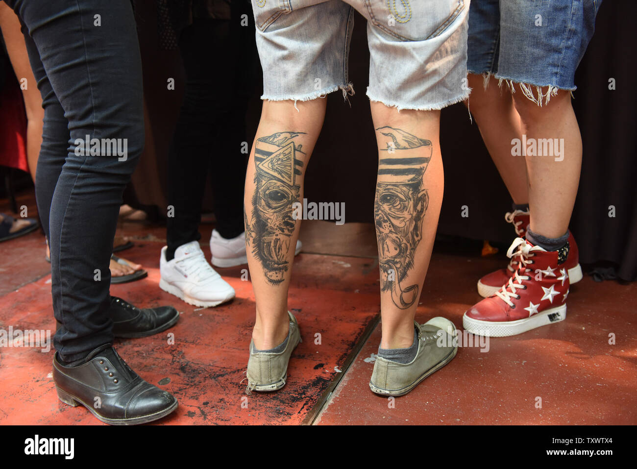 Israelis attend the Israeli Tattoo Convention in Tel Aviv, Israel ...