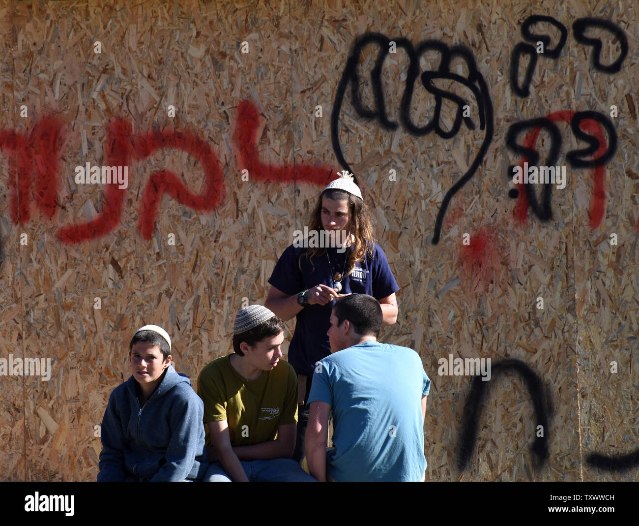 Settler graffiti hi-res stock photography and images - Alamy