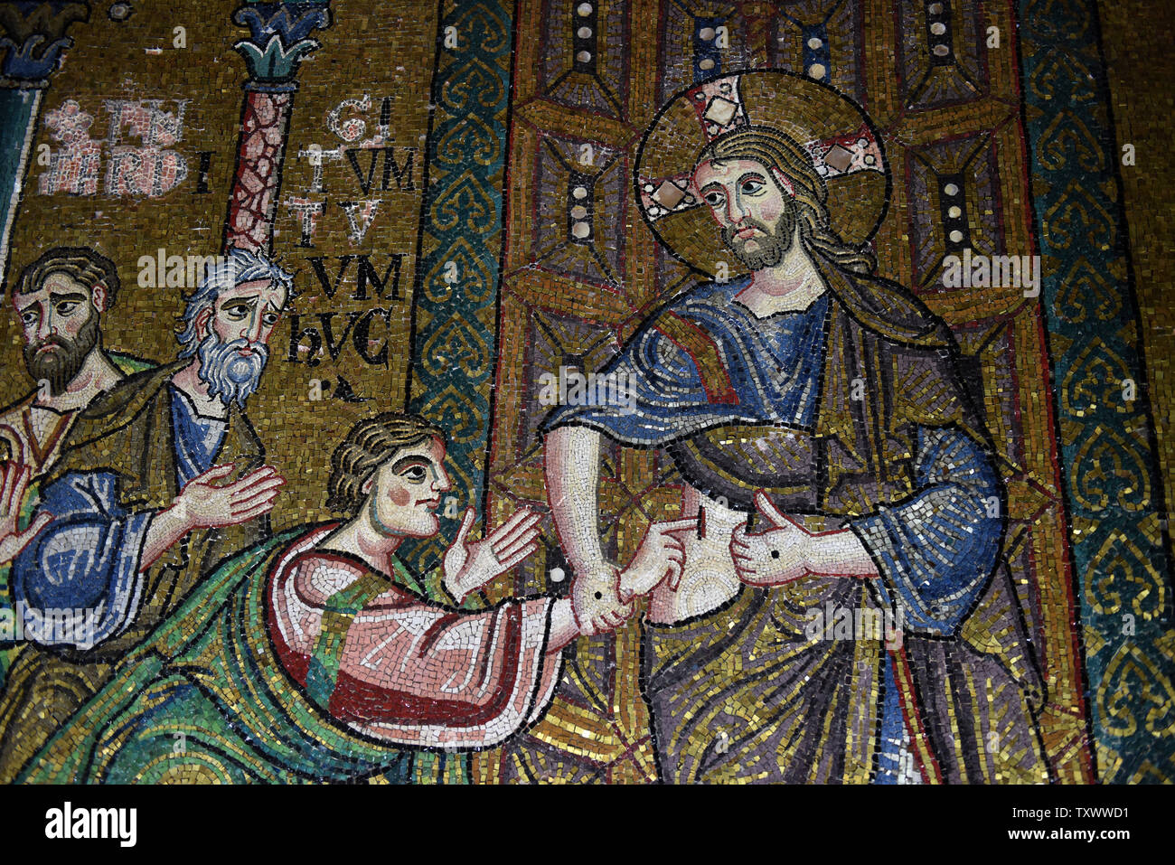 Thomas touching jesus side hi-res stock photography and images - Alamy