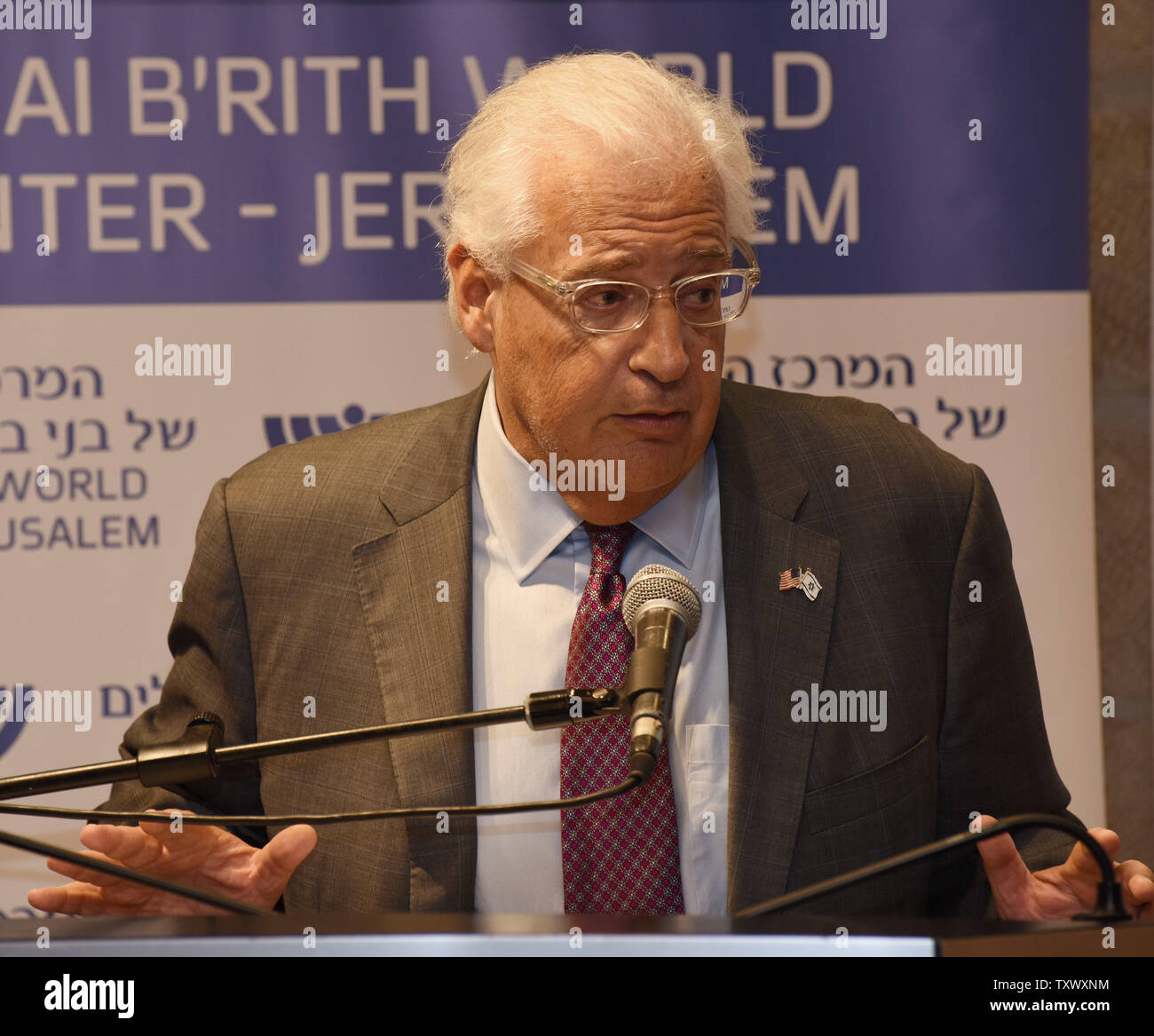 U.S. Ambassador to Israel David Friedman delivers the keynote address ...