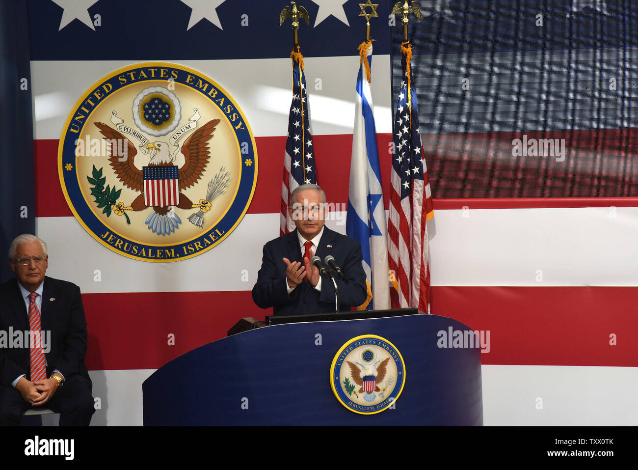 Israeli Prime Minister Benjamin Netanyahu speaks at the dedication ...