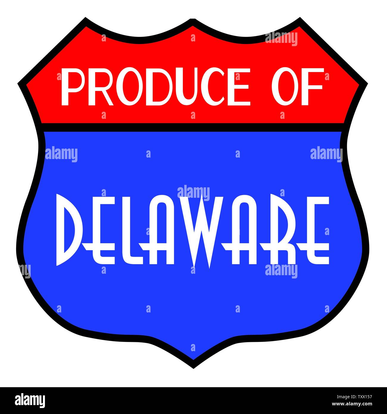 Delaware road sign Stock Vector Images - Alamy
