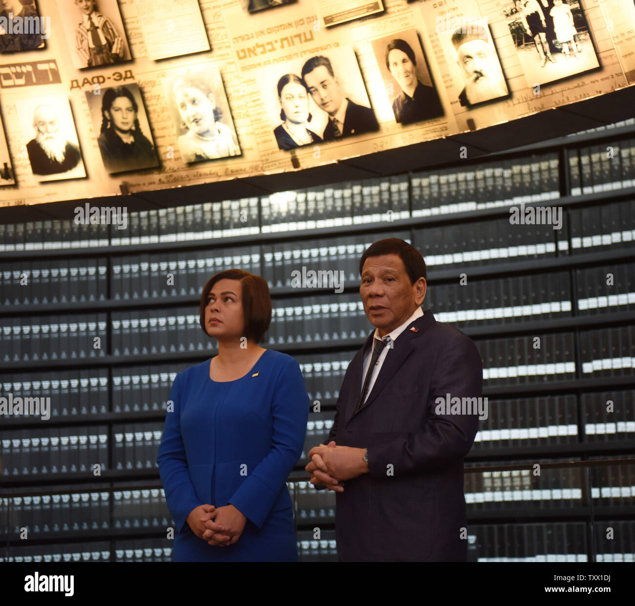 Philippine President Rodrigo Duterte and his daughter Sara visit the ...
