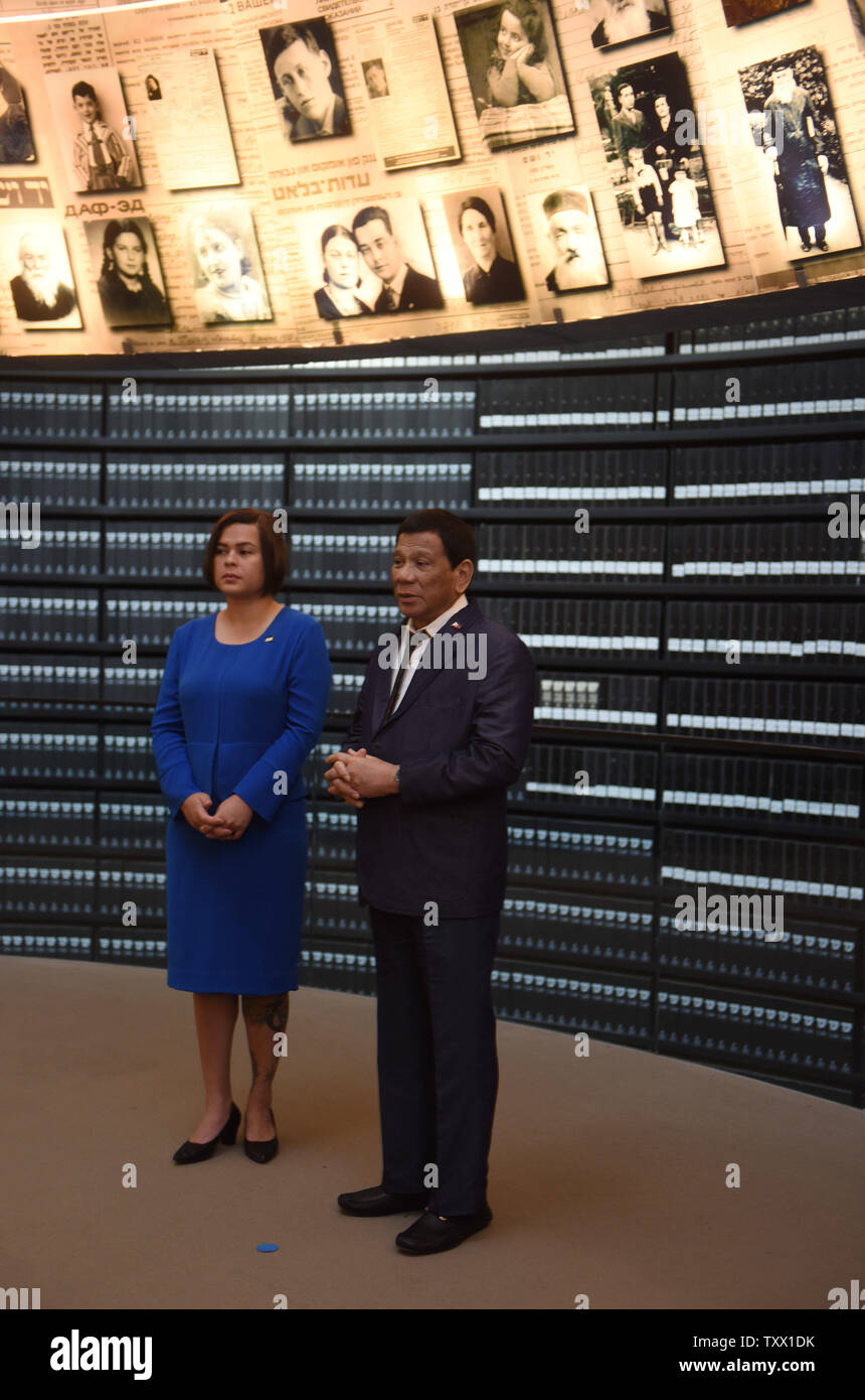 Philippine President Rodrigo Duterte and his daughter Sara visit the ...