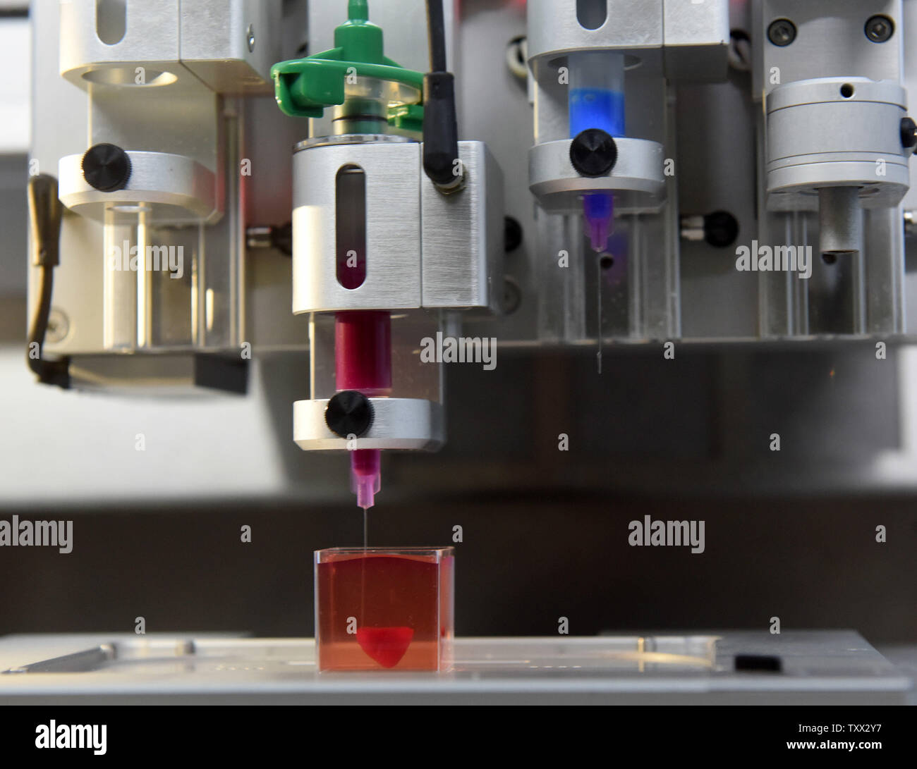 A 3D printer prints, what Israeli scientist Professor Tal Dvir says, is ...