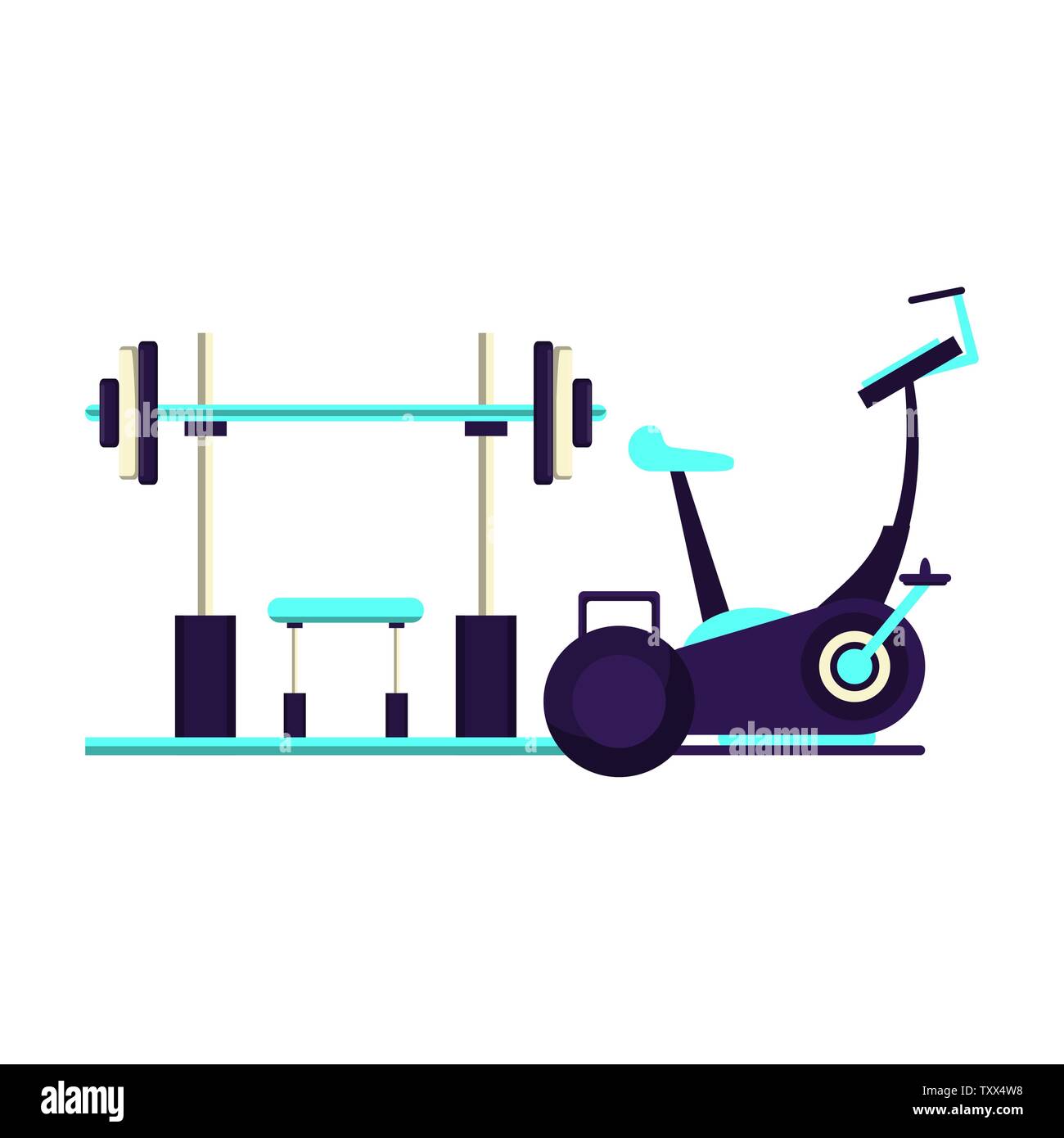 fitness equipment workout health symbols Stock Vector Image & Art - Alamy