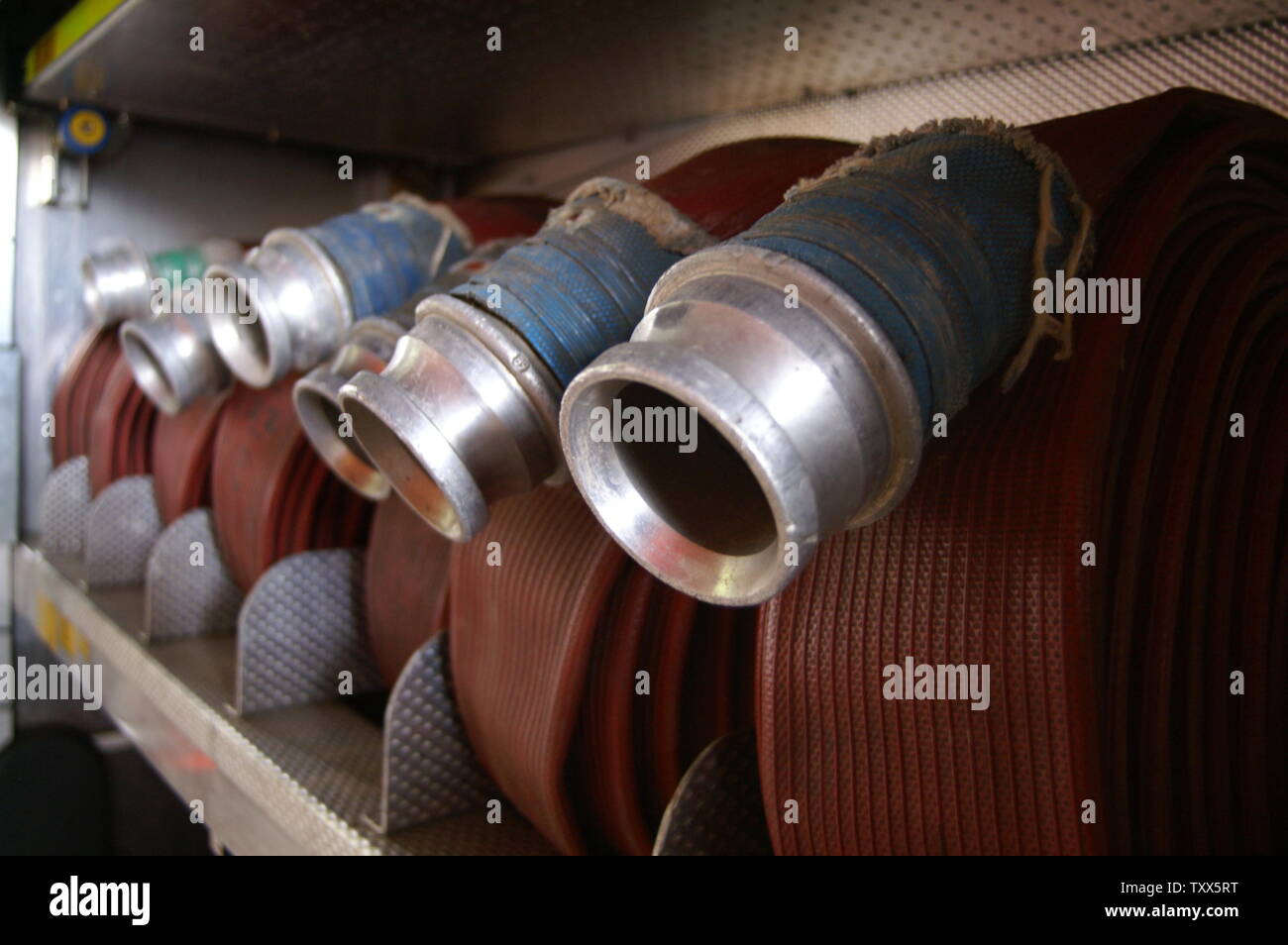 Fire engine lockers hi-res stock photography and images - Alamy