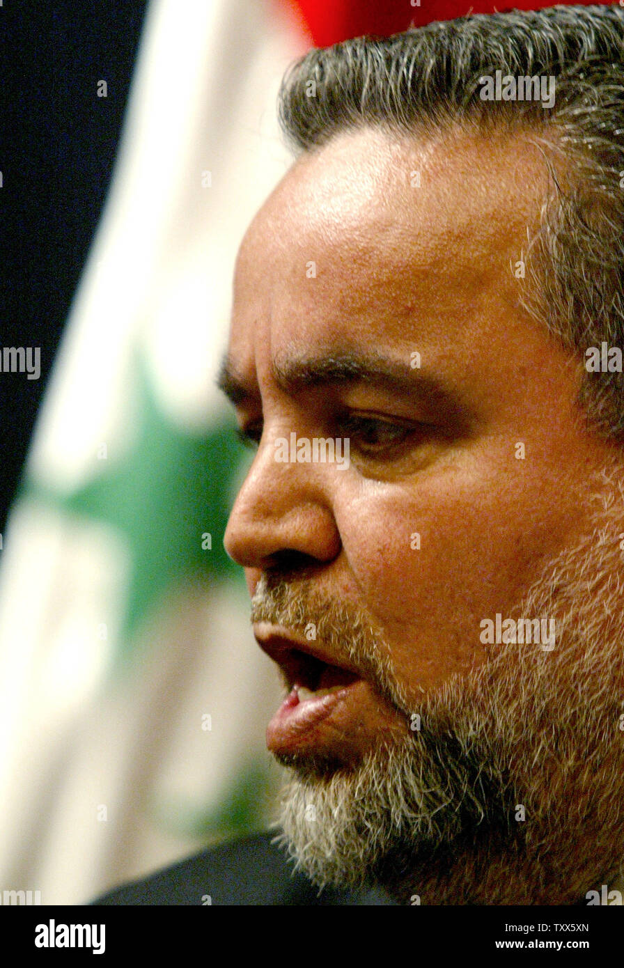 New Iraqi Transitional National Assembly speaker Hajim al-Hassani, a ...