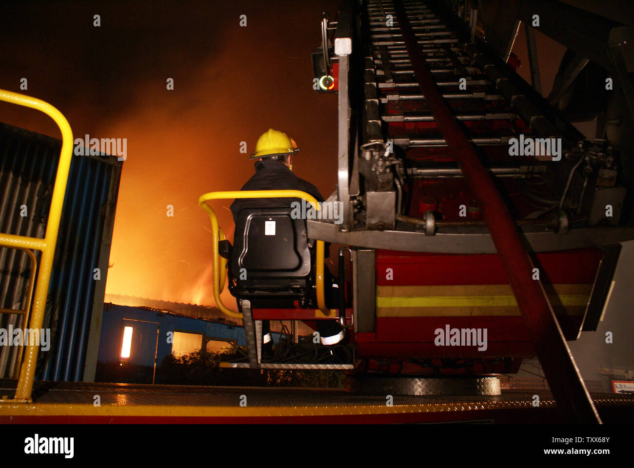 Turn table ladder hi-res stock photography and images - Alamy