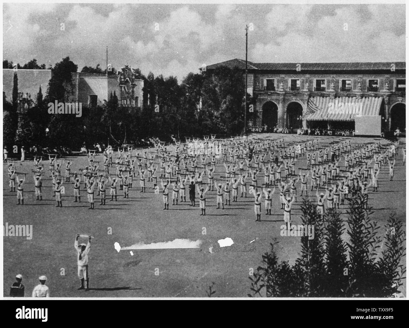 Bayonet exercises, U.S. Naval Training Station, San Diego, California ...