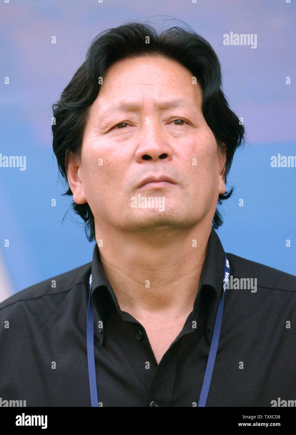 Zhu Guang Hu, Head coach of China National Football Team, during the ...