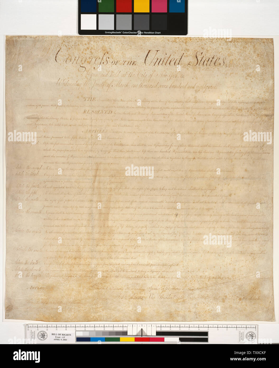 Bill of rights 1789 hi-res stock photography and images - Alamy Bill of rights 1789 hi-res stock photography and images - Alamy