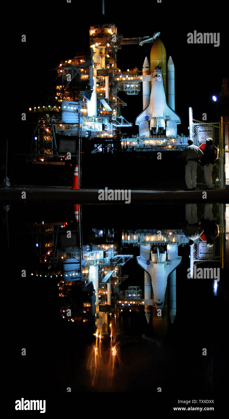 NASA's Space Shuttle Atlantis sits poised for launch on Launch Complex ...