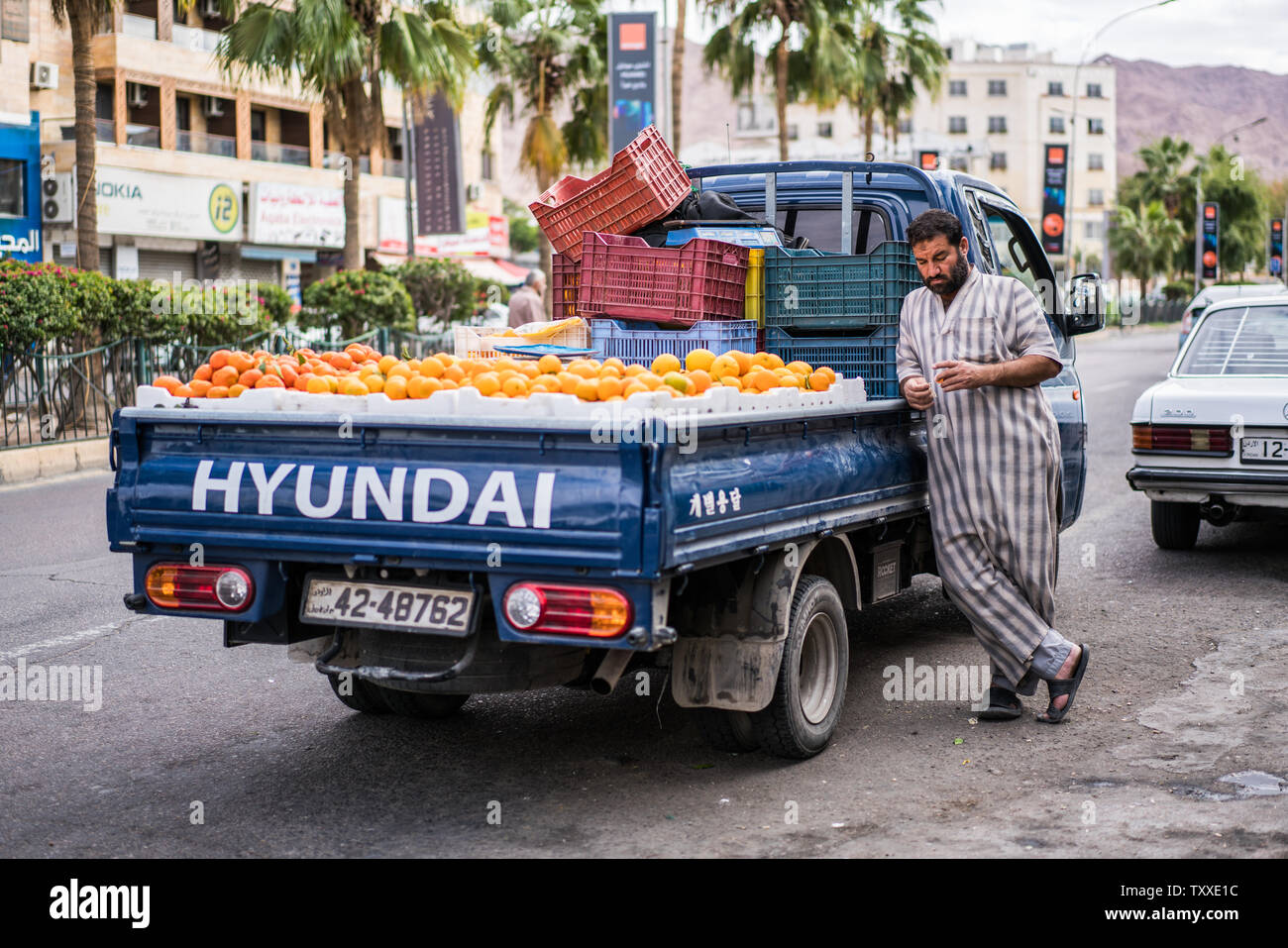 Street of the Aqaba, Jordan, Europe Stock Photo - Alamy