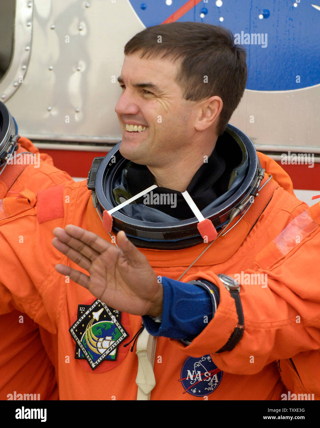 Astronaut Rex Walheim, Mission Specialist of NASA's Space Shuttle ...
