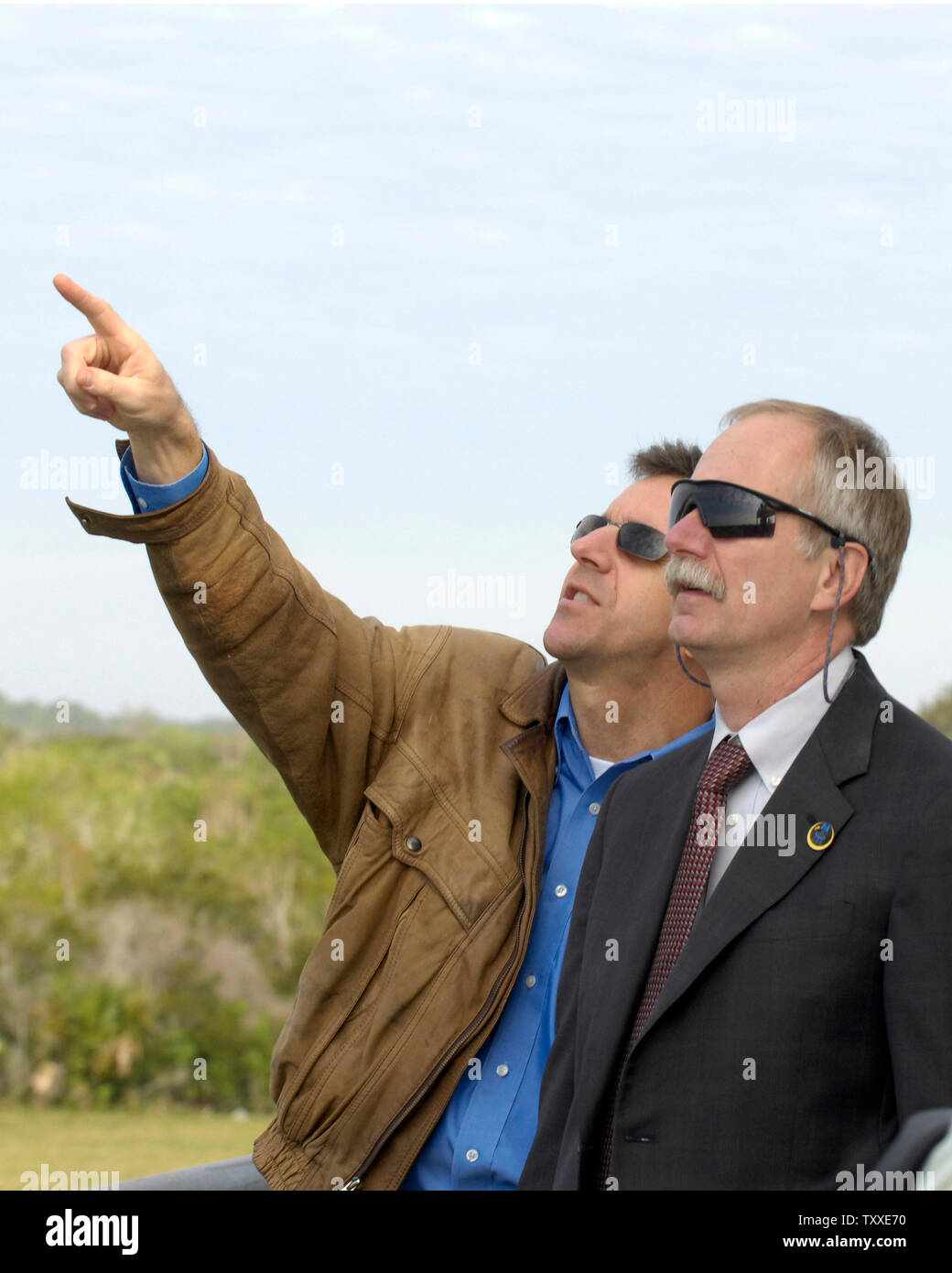 Members of the NASA Management team, LeRoy Cain (l) and Bill ...