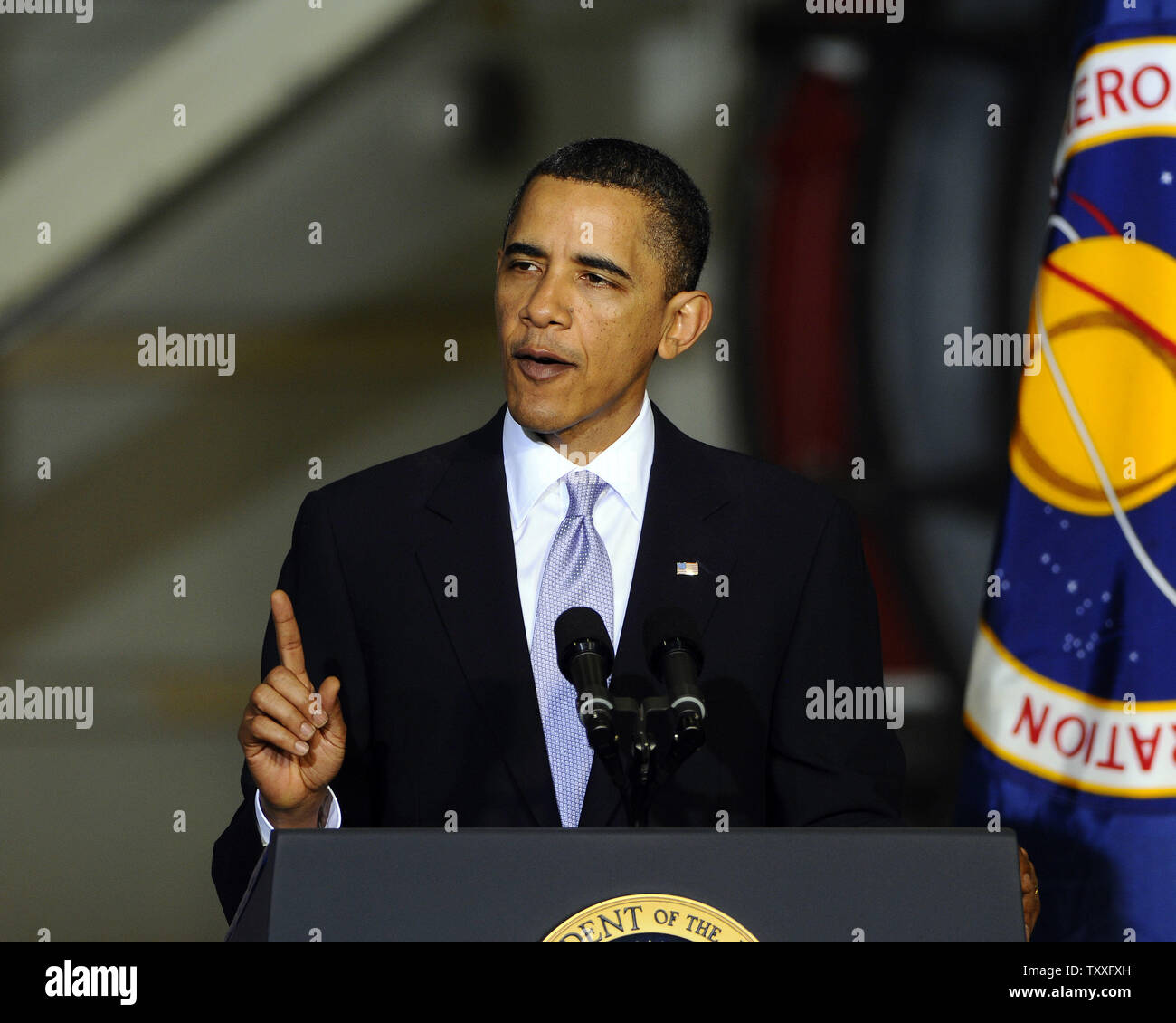 President Barack Obama speaks at the NASA Space Conference at the ...