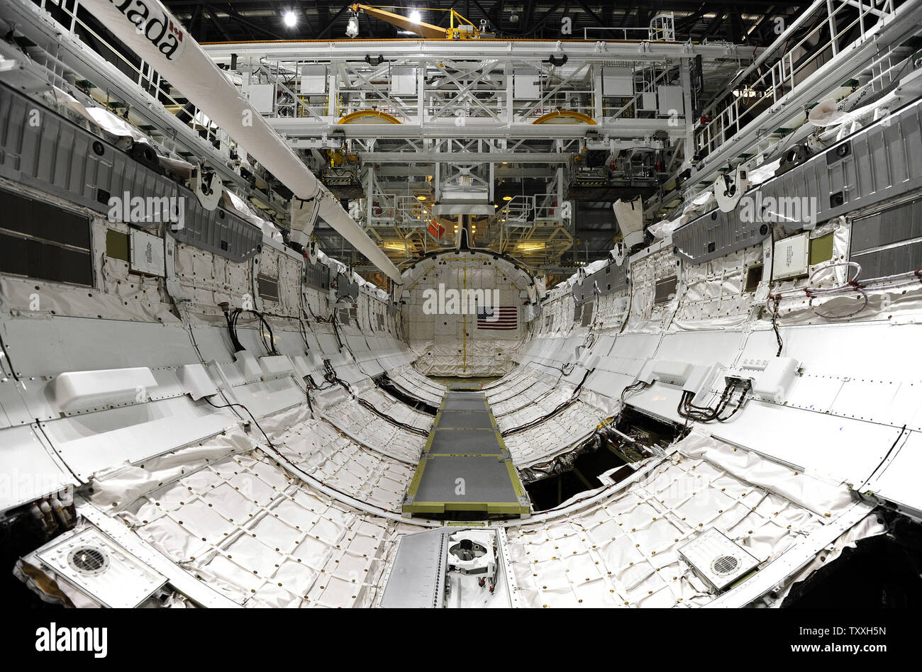 Discovery Space Shuttle Cargo Bay Space Shuttle Discovery Opening The