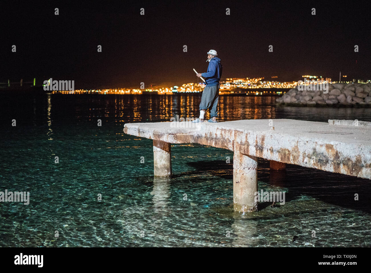 Aqaba night view jordan hi-res stock photography and images - Alamy