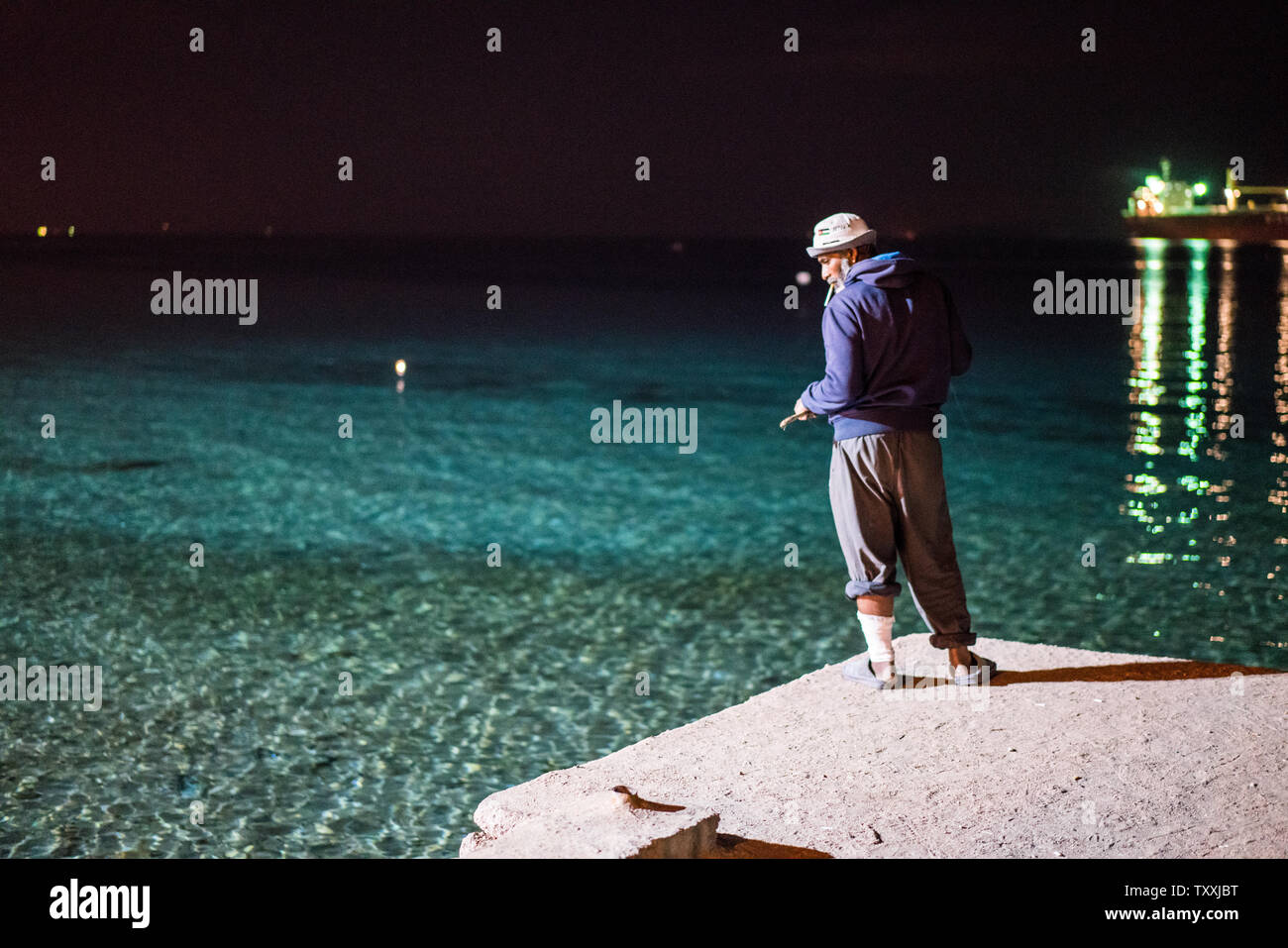 Aqaba night view jordan hi-res stock photography and images - Alamy