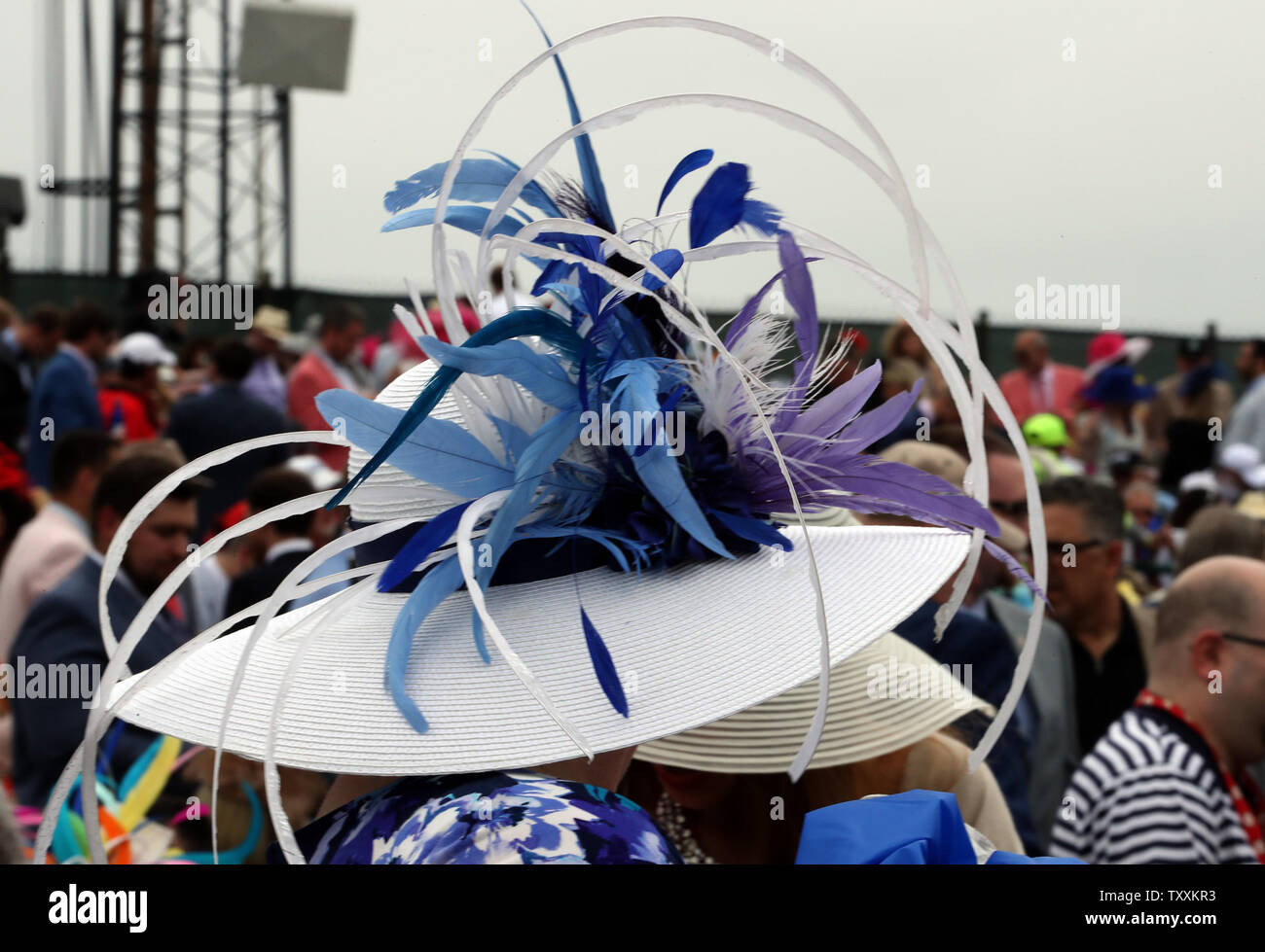 Ladies show off their best Derby hats before the145th running of the ...