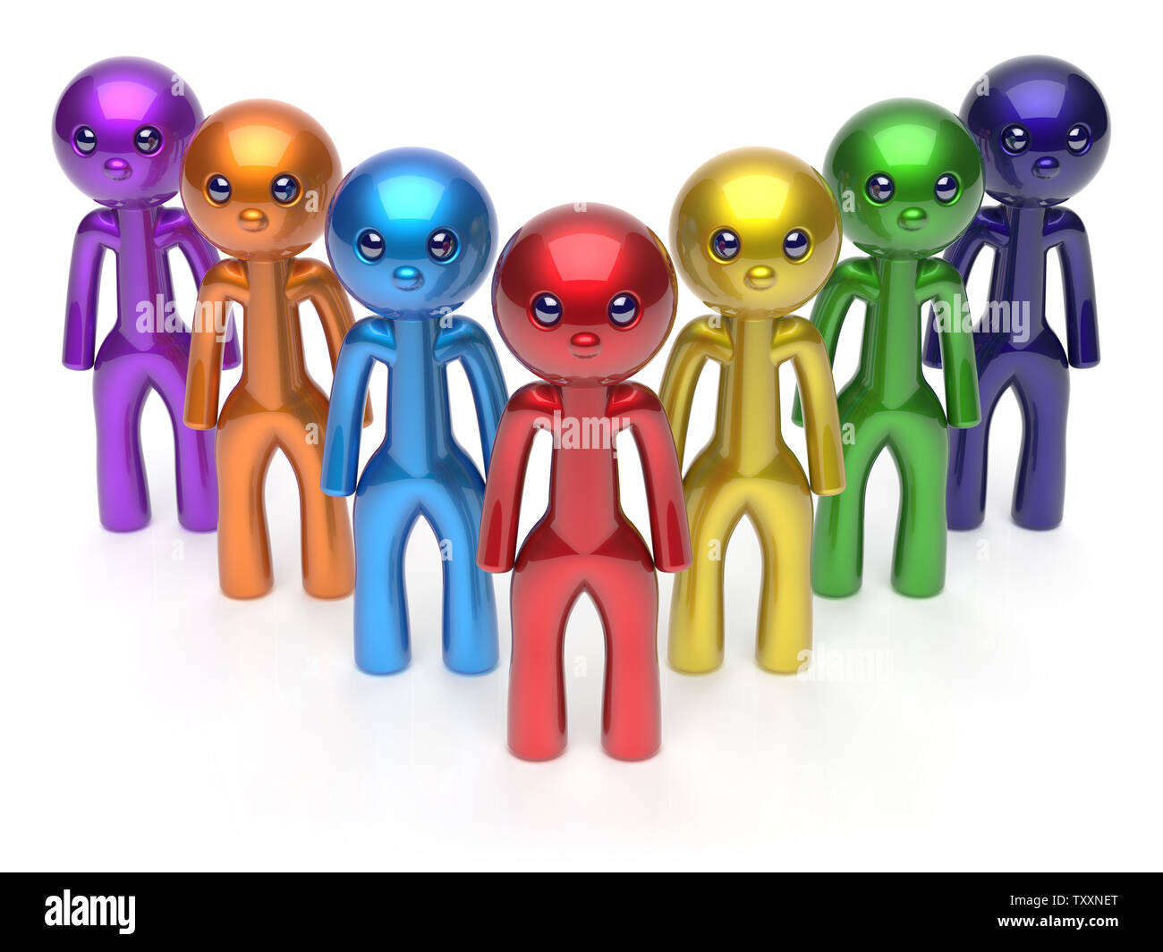 Teamwork leadership character men crowd businessman team leader ...