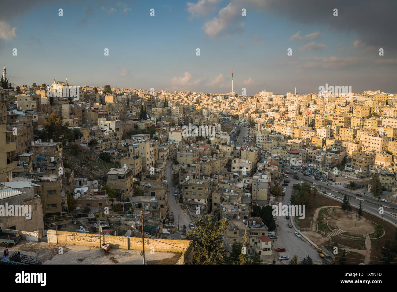 Aerial view of the Amman, Jordan Stock Photo - Alamy