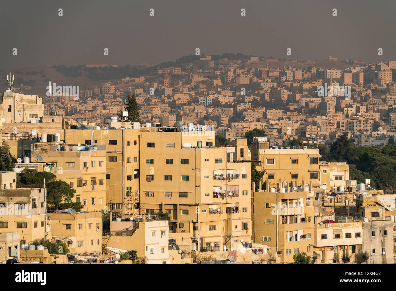 Aerial view of the Amman, Jordan Stock Photo - Alamy