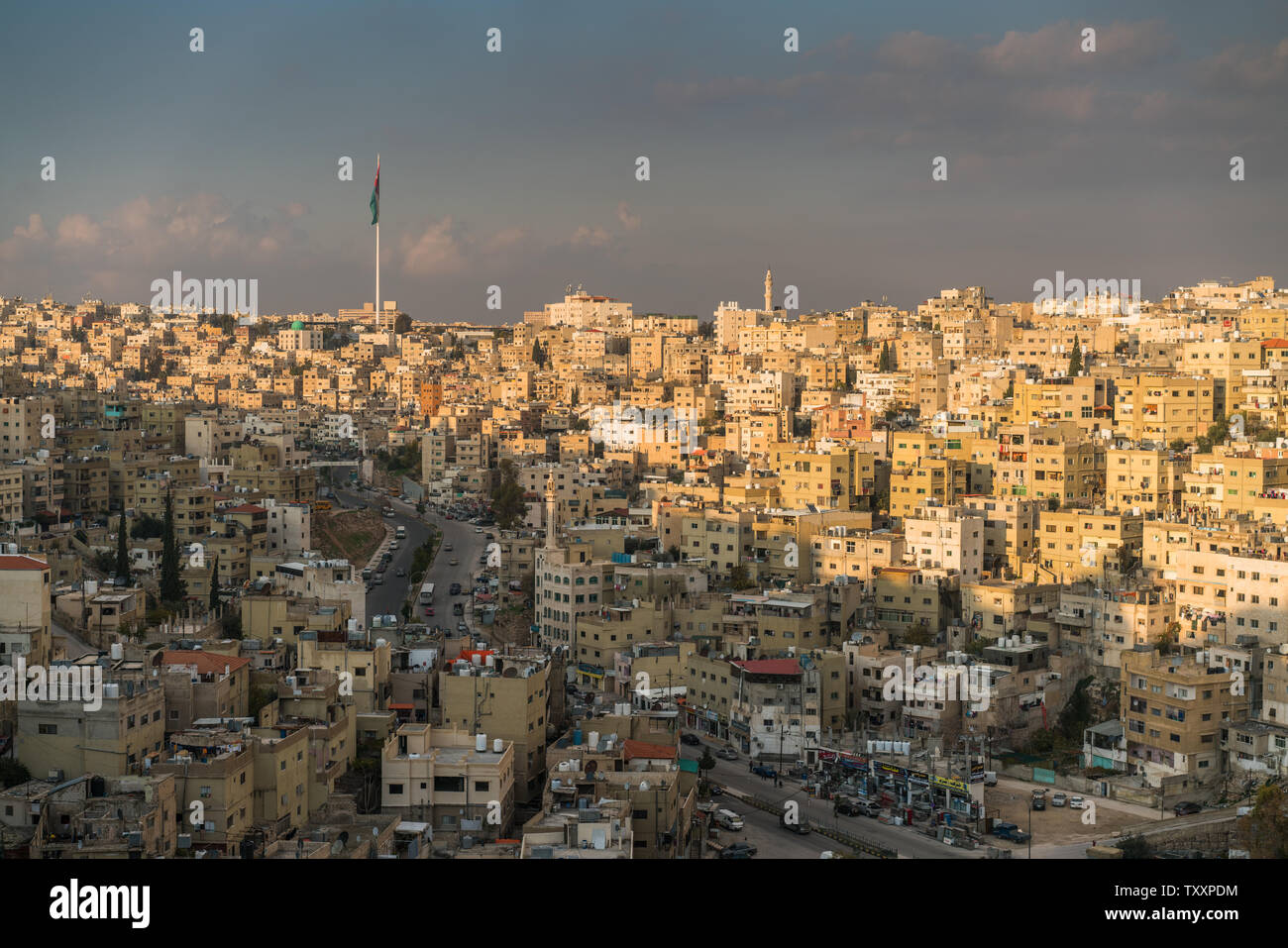 Aerial view of the Amman, Jordan Stock Photo - Alamy