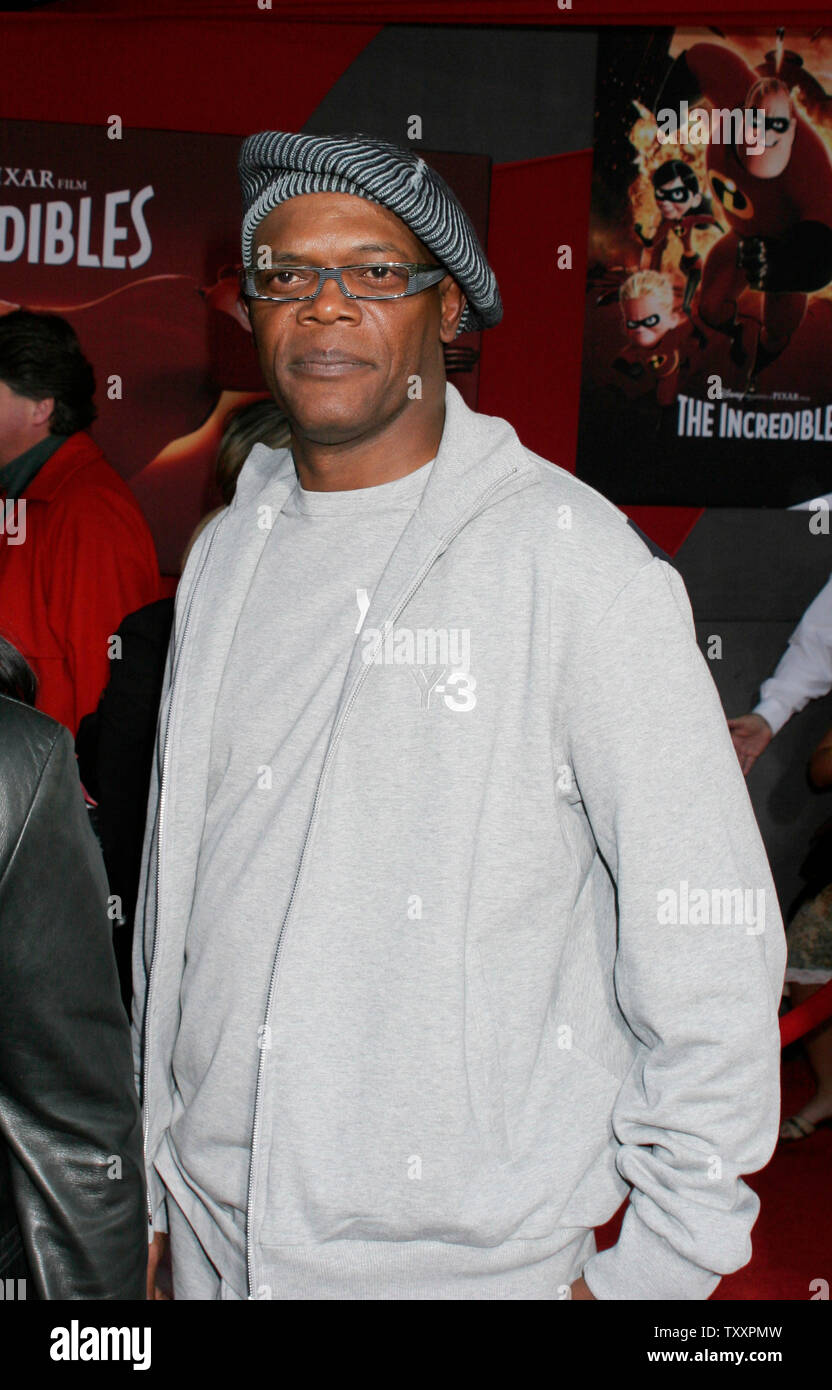 Actor Sameul L. Jackson, who is the voice of the character, 'Frozone ...