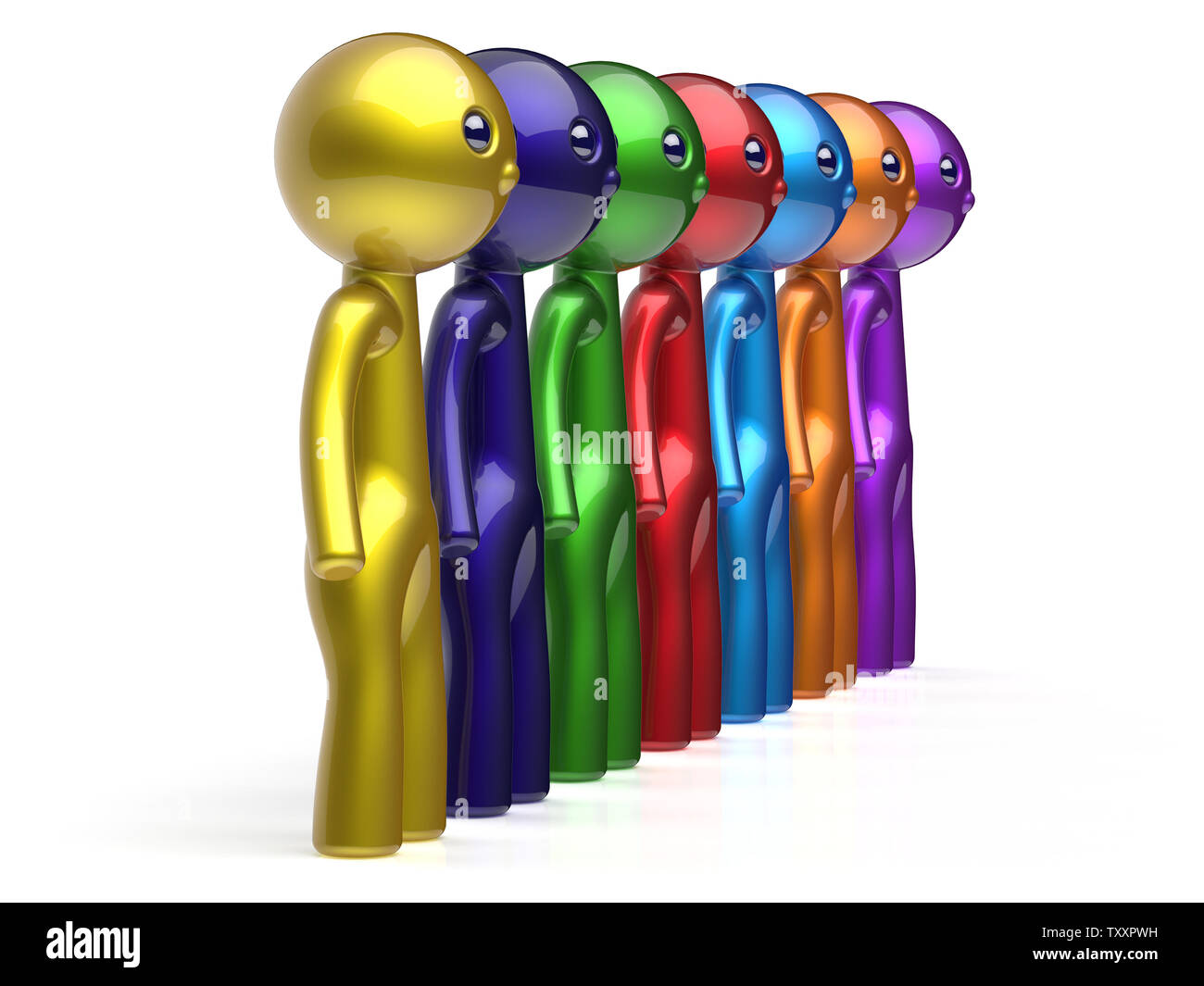 The chain of friendship cartoon hi-res stock photography and images - Alamy