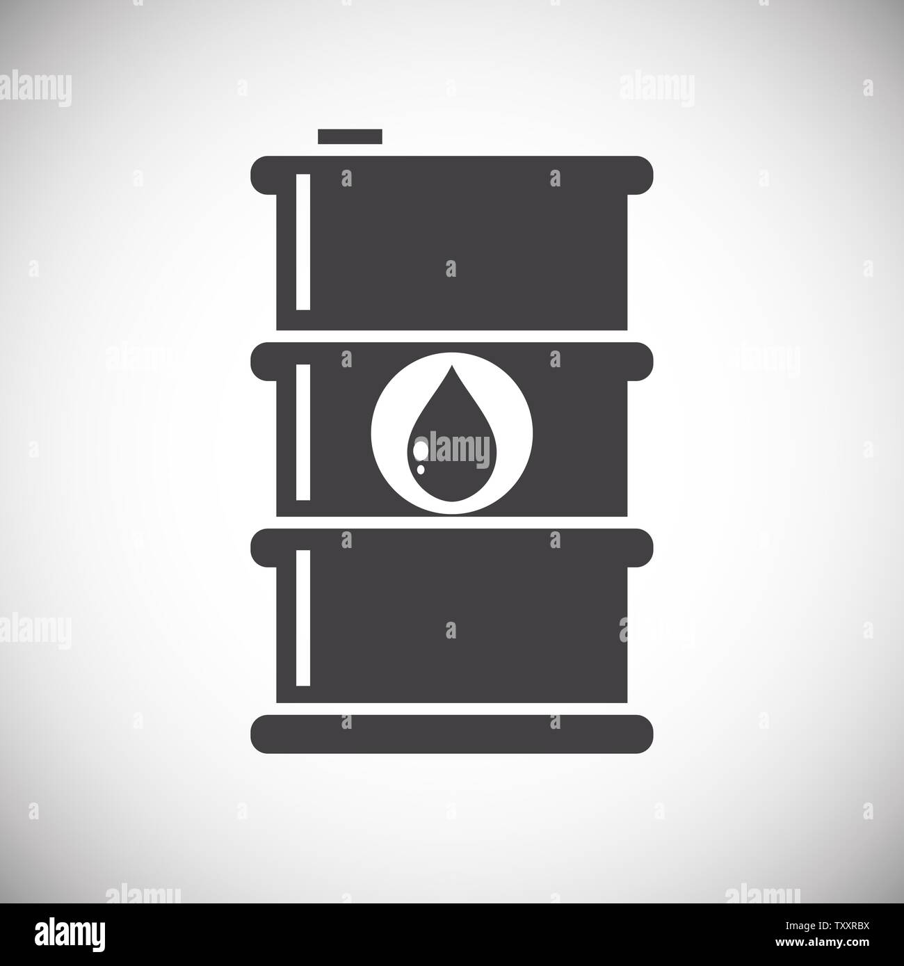 Oil Barrel related icon on background for graphic and web design. Simple illustration. Internet ...